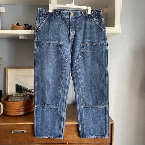 Carhartt | Jeans | Vtg Carhartt B7 Dnm Double Knee Denim Logger Work ...